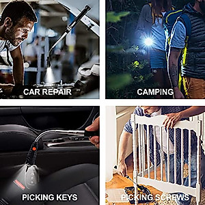 Gifts for Men Him Grandpa,Christmas Stocking Stuffers for Men,Magnetic Pickup Tool with LED,Fathers Day Valentines Day Husband Gifts,Anniversary Birthday Gifts Idea for Dad Husband Boyfriend