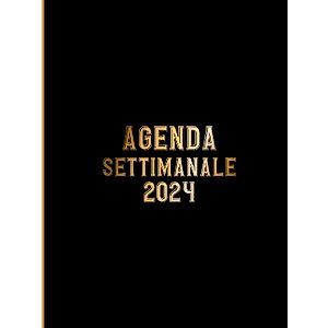Agenda Settimanale 2024: Calendario giornaliera et settimanale per gli insegnanti da Gennaio a Dicembre 2024 | Grande Registro del Professore italiano A4 (Italian Edition)