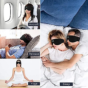 Sleep Mask with Bluetooth Headphones, Boodlab 3D Bluetooth Sleep Mask with Ultra Thin Speakers, Wireless Washable Sleeping Headphones for Meditation Travel, Cool Gadgets Gift for Women Man