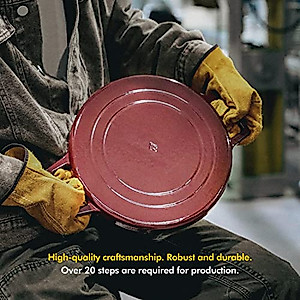 KIVY 6 QT Dutch Oven Pot with Lid for Bread Baking and Cooking - Enameled Cast Iron Dutch Oven with Lid Cast Iron - Bread Dutch Oven - Dutch Ovens with Lids - Dutch Pot - Cocotte - Enamel Dutch Oven