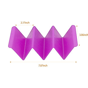 KZPA 5 Pcs Taco Holder Rack-Plastic Rainbow Coloerd Taco Tray, Taco Serving Platter