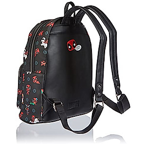 Loungefly POP Marvel Deadpool 30th Anniversay All Over Print Womens Double Strap Shoulder Bag Purse