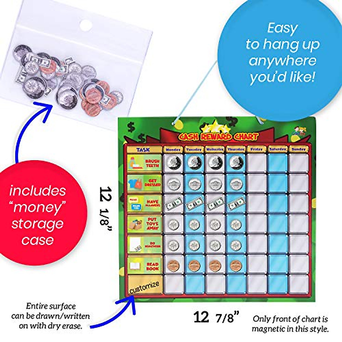 Cadily Kids Reward Chart - Fun Chore & Behavior Tracker