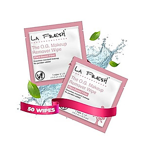 La Fresh Makeup Removal Facial Cleansing Wipes, Waterproof, 50 Count - Skin Care Travel Essentials