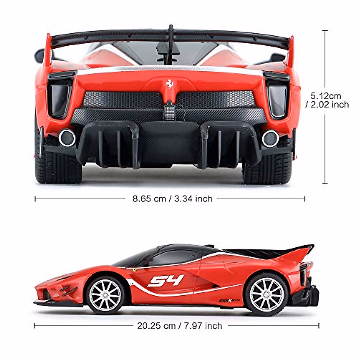 RASTAR Ferrari Toy Car 1/24 Ferrari FXX K EVO Remote Control Car for Kid Boys Adults - RED