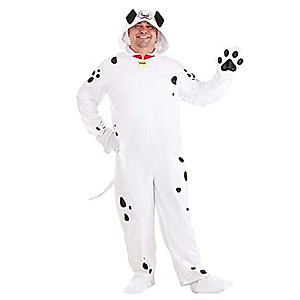 Fun Costumes Plus Size Disney 101 Dalmatians Pongo Costume, One-Piece Jumpsuit for Cosplay, Dress-Up & Halloween 5X White