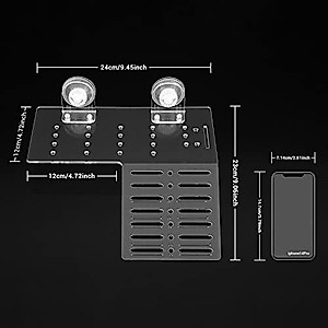 INKPET Big Size Turtle Acrylic Basking Platform, Tortoise Resting Terrace for Middle-Big Size Turtles Crabs Frogs mudskipper Newts