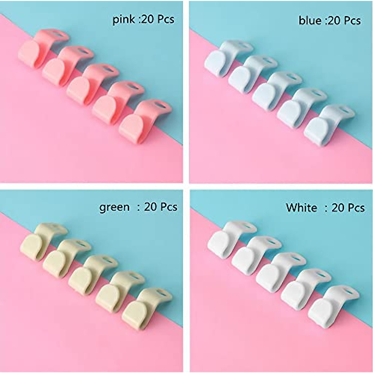 80 Pcs Clothes Hanger Connector Hooks, Outfit Hangers, Hanger Extender Clips, Cascading Hanger Hooks, Space Saving Wardrobe Clothing Outfit Hangers Hooks for Organizer Closet Cabinet