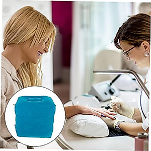 HOMSFOU Three-Layer Inflatable Mat Car Air Mattress Auto Floor Mats Reflexology Mat Footstool for Under Desk Leg Rest Bed Adjustable Pillows Car Floor Mat Fold Under The Table PVC Travel