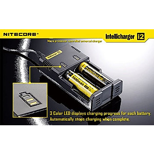 Nitecore i2 Intellicharge Charger for 18650 AAA AA Li-Ion/NiMH Battery
