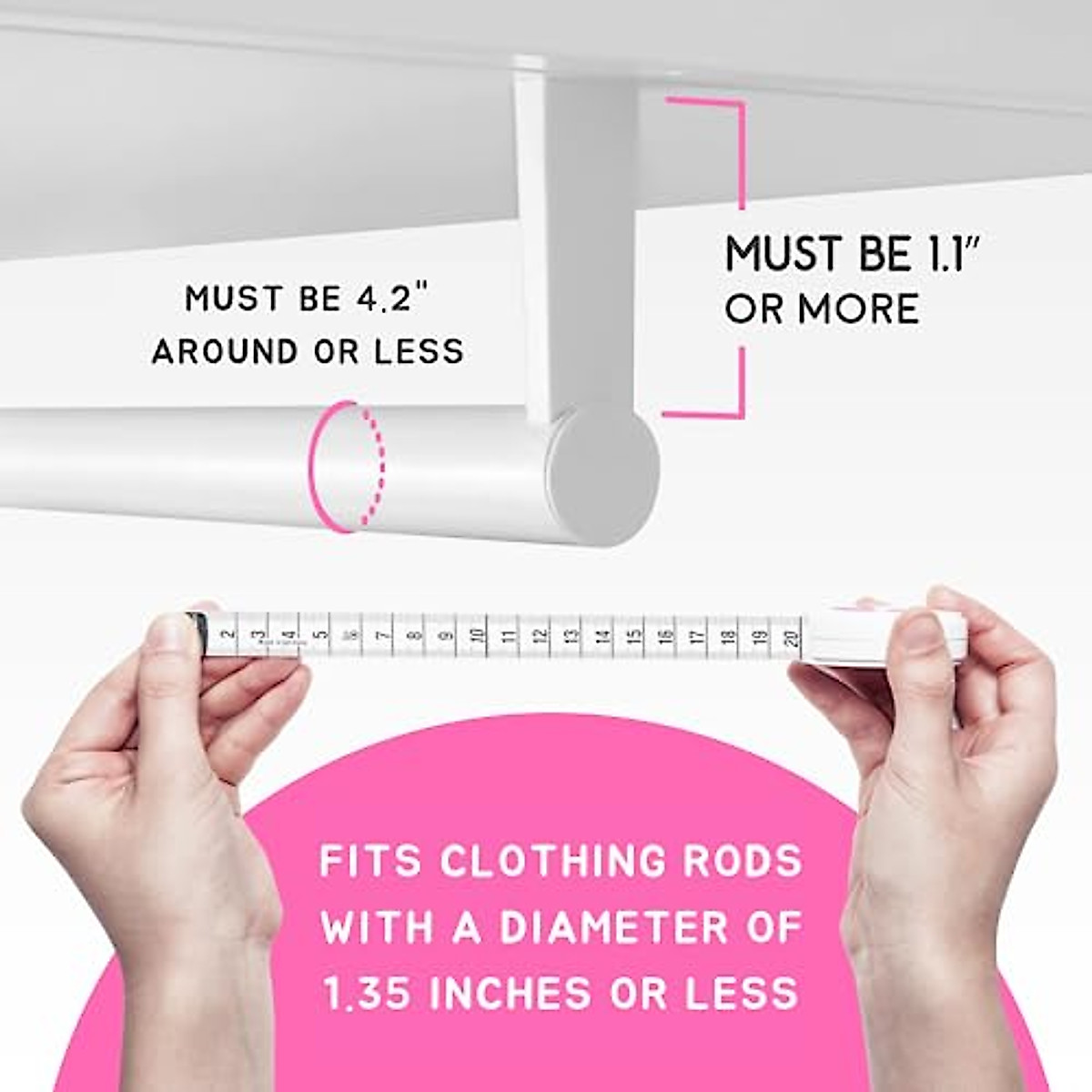 Baby Closet Dividers (Floral) by Eli with Love – Set of 8 Baby Closet Size Dividers for Girls – Ideal Baby Clothes Dividers for Closet – Helps Organize Nursery Closet Hangers by Size/Age