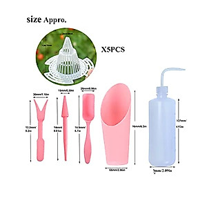 Succulent Plant Tools Set,Indoor Plants Tool Kit,Repotting Mat,Fairy Gardening Hand Tools,Mini Garden Planting Watering Tool,Flower Pot Hole Mesh Pad for Houseplants,Cactus,Bonsai,Terrarium (Set A)