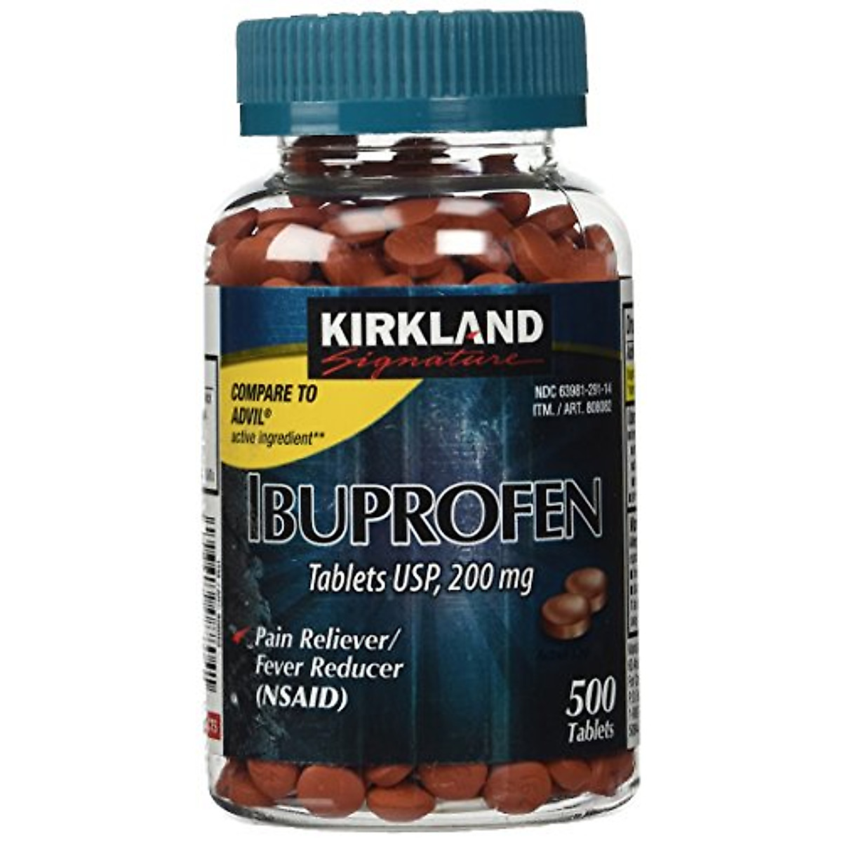 Kirkland Signature Ibuprofen Tablets USP, 200mg 500-Tablets