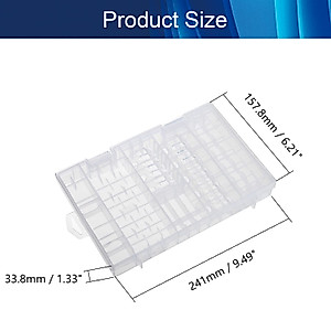 AAA/AA/C/D Battery Storage Case Holder Organizer Box Transparent,Aicosineg
