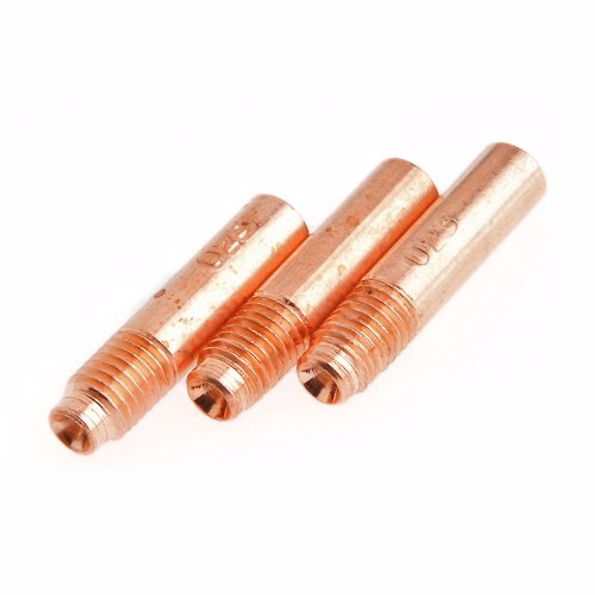 Forney 60164 Contact Tip for Mig Welding, Hobart or Miller, .023/.025, 3-Pack,Copper