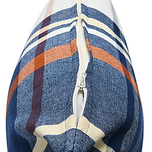 Creative Co-Op Square Plaid Cotton Pillow Cover