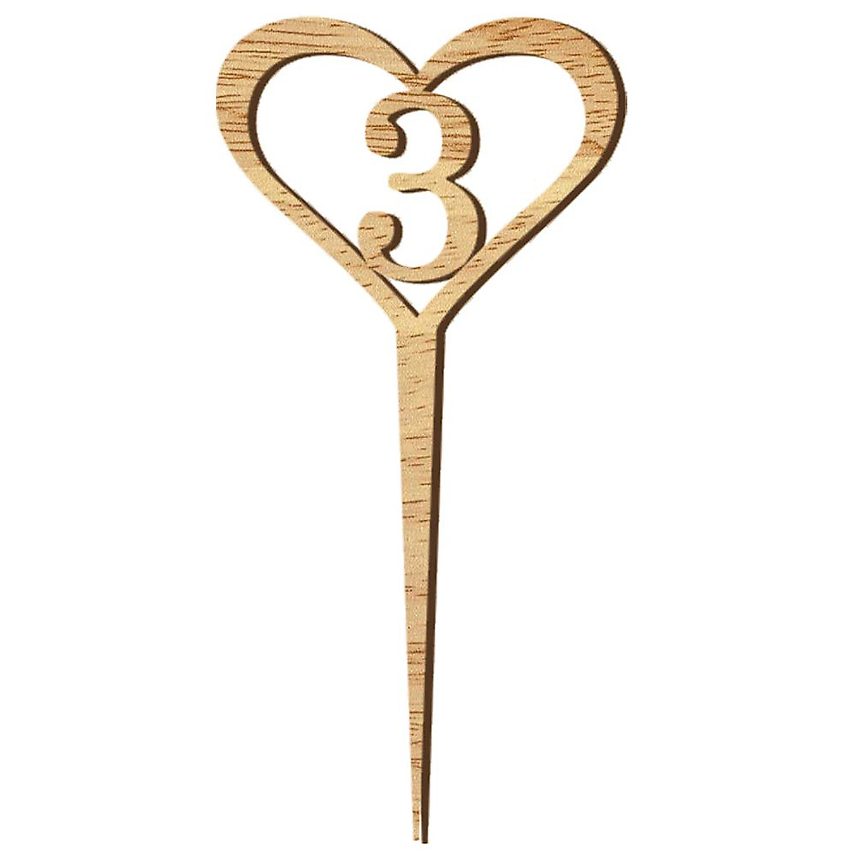 YOYOBALL8 1-10 Table Number Card Wooden Wedding Table Card Flower Seat Number Card from 1 to 10 Decoration Digital Topper,10Pcs