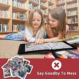 GEAGMAGC Baseball Card Binder with Sleeves 900 Pockets, Gifts for Baseball Card Collectors, Trading Card Holder Compatible with Topps Card, 50 Sleeves Card Album Card Storage Organizer