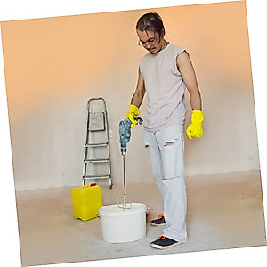 SEWOART Drill Mixer 2 Pcs stirring rod Electric Cement Mixer grout portable hand blender electric Drill Attachment Paddle concrete tools bling accessories Cement s alloy heavy Model