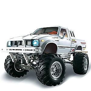 wheelfun HG 1/10 4WD RC Pickup Truck 4X4 Rally Car Racing Crawler KIT Model Chassis Gearbox White