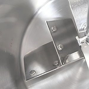 40L/10.5 Gal Automatic Food Mixer 110V 180W Stainless Steel Electric Mixer For Cooking Agitator Chocolate Paste Heat Mixing Machine Food Mixer Pot Seasoning Bottom Soup Sauce Stirrer