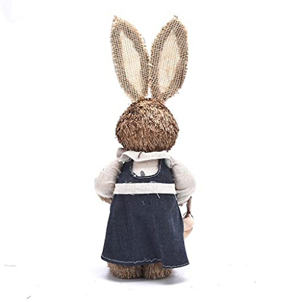 kekafu 2Pc Easter Standing Bunny Figurine Bunny Sculpture Decorative Statue Home Garden Wedding Ornament Doll Toy Artificial Animal Model Spring Easter Gift Souvenir Figurine for Tabletop Decor
