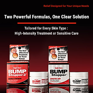 Bump Stopper 2 Double Strength Razor Bump Treatment | Formulated to Relieve Razor Burn | Eliminates Ingrown Hairs | Aftershave For Men - 0.5 OZ