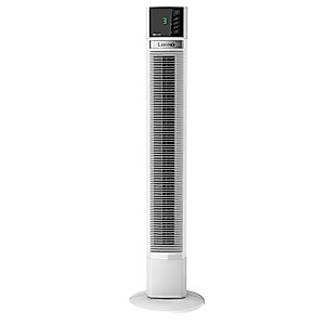 Lasko Xtra Air Oscillating Tower Fan, 4 Speeds, Nighttime Setting, Timer and Remote Control, 48", Silver, T48337, Large