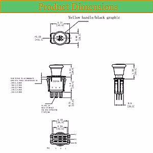 JEENDA PTO Switch Replaces 430-330 103-5221 Compatible with Exmark Grasshopper 183925 JD AM131966 Toro 1-633673 Everride 136574 Delta 6201-342 ZTR Mowers