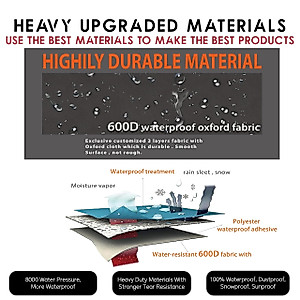 TBNO Outdoor Swing Cover,Patio Swing Chair Cover,Garden Hammock Glider Chair Cover,Can be Used Without Disassembly,Black (68”x45”x61”)