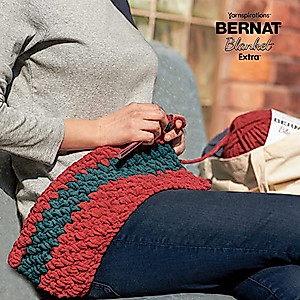 Bernat Blanket Extra Velveteal Yarn - 2 Pack of 300g/10.5oz - Polyester - 7 Jumbo - 97 Yards - Knitting, Crocheting, Crafts & Amigurumi