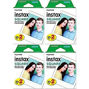 Square Twin Pack Film, 20 Exposures (4 Boxes)