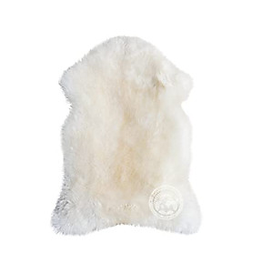 Genuine Natural Sheepskin Rug White 2 x 3 ft. Soft Premium Quality Bedside Rug Chair Seat Cover Rug Throw