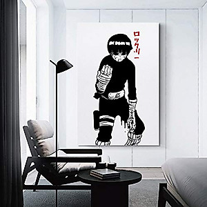 JINGHANG Minimalist Anime Rock Lee Poster Decorative Painting Canvas Wall Art Living Room Posters Bedroom Painting 12x18inch(30x45cm)