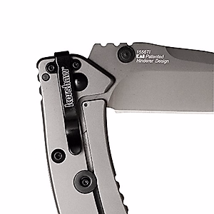 Kershaw XL Cryo II Pocket Knife, 3.25" 8Cr13MoV Steel Titanium-Coated Blade, Assisted Everyday Carry Pocket Knife