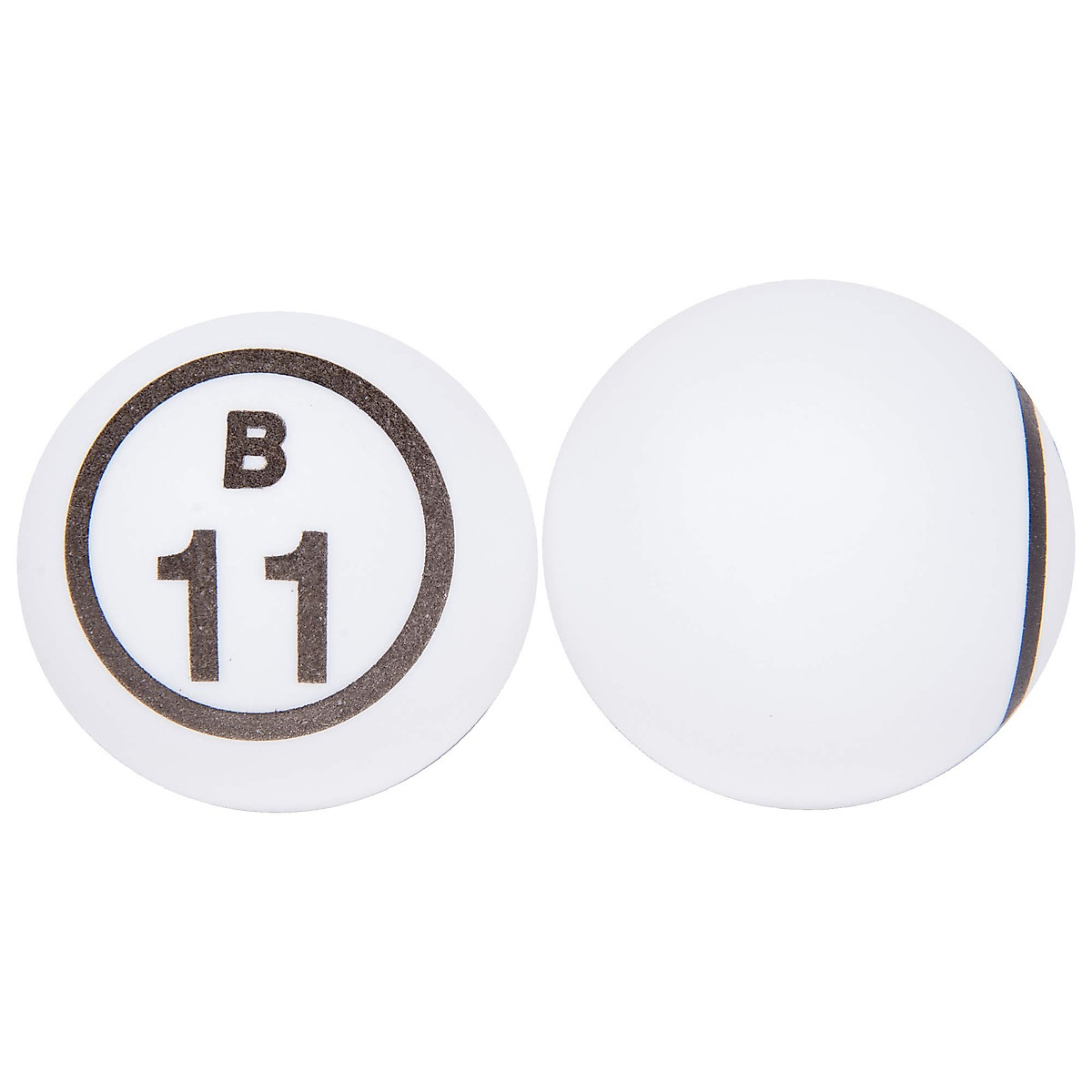 MR CHIPS Professional 1.57” (40 mm) White Single Number Bingo Balls - Ping Pong Style for Manual Cage Only