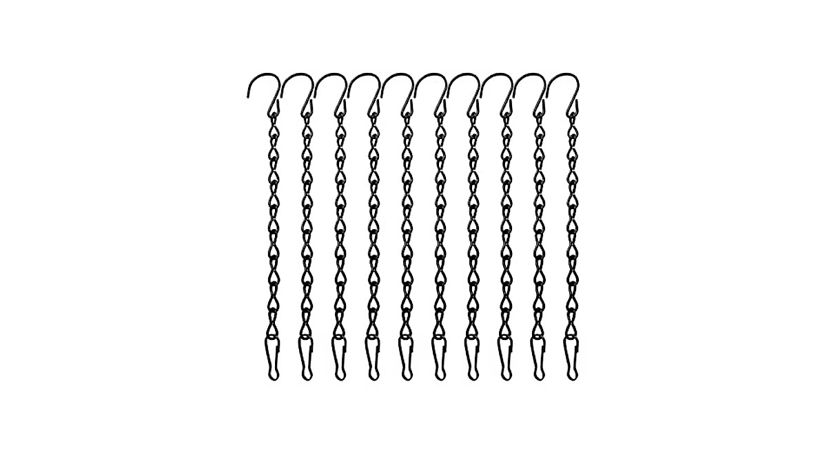 YINGFENG 10 Pack Hanging Chains - Weather-Resistant & Adjustable