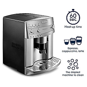 De'Longhi ESAM3300 Magnifica Super Automatic Espresso & Coffee Machine, Silver