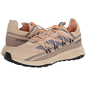 adidas Women's Terrex Voyager 21 Sneaker, Sand Strata/Silver Violet/Acid Orange, 8.5