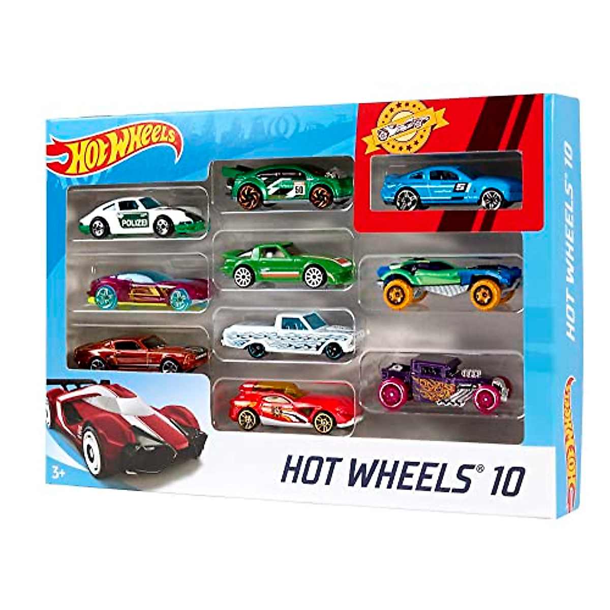 Hot Wheels City Ultimate Octo Car Wash Playset with No-Spill Water Tanks & 1 Color Reveal Car That Transforms with Water & Up & Set of 10 1:64 Scale Toy Trucks and Cars for Kids and Collectors