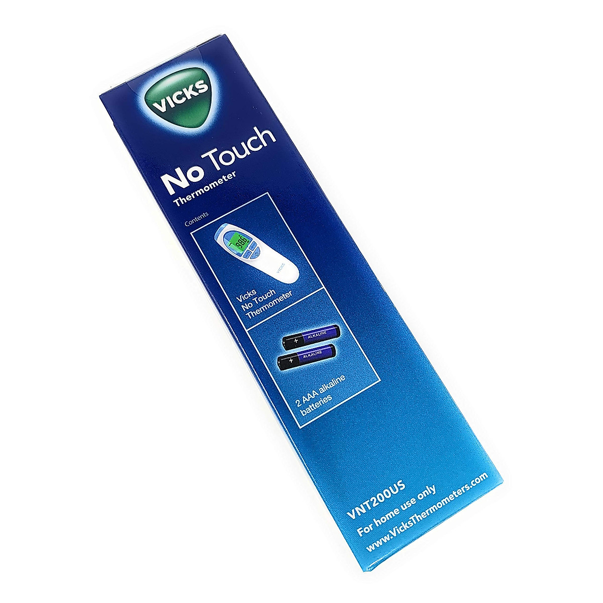 Vicks No Touch 3-in-1 Thermometer,Measures Forehead,Food and Bath temperatures