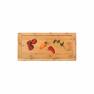 Lipper International 8841 Bamboo Wood Over-the-Sink Expandable Cutting Board, 34" x 11 1/2" x 3/4"