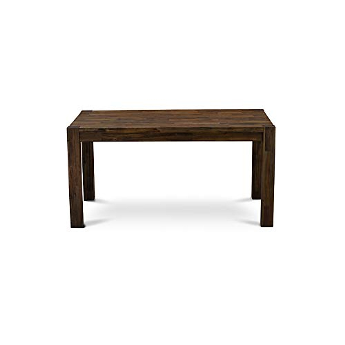 East West Furniture Dining CN6-07-T Wood Kitchen Table Rectangular Tabletop and 60 x 36 x 30-Distressed Jacobean Finish