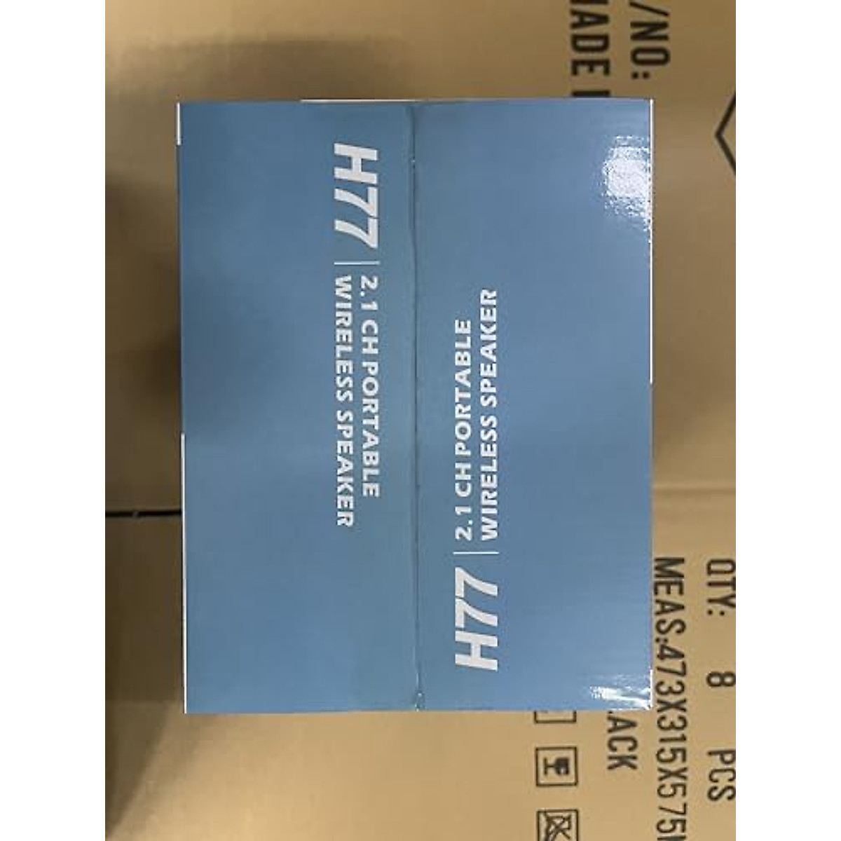 Bluetooth Speakers, Portable Wireless Speakers with Subwoofer, Bluetooth 5.0, LED Colorful Lights, FM Radio, Remote, EQ, Loud Stereo Sound Deep Bass Sound Boombox System for Outdoor Home Party Camping