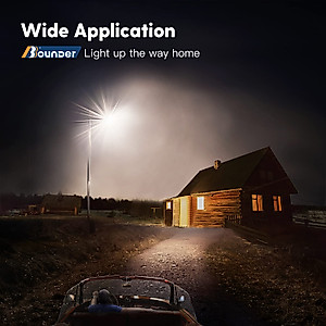 BBOUNDER - 120W 15600LM LED Barn Lights Dusk to Dawn Outdoor Area Lights with Photocell (1000W Incandescent Equiv.) 5000K Daylight Waterproof ETL&DLC Listed for Yard Street Flood Lights