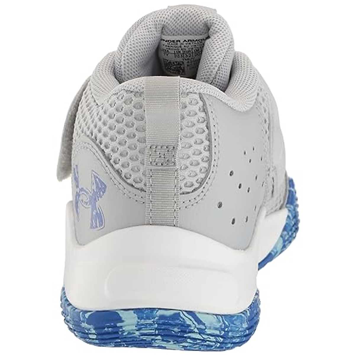 Under Armour Unisex Pre School Zone Basketball 2, (102) Mod Gray/Midnight Navy/Team Royal, 2, US