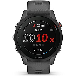 Garmin 010-02641-00 Forerunner 255 GPS Smartwatch Slate Gray Bundle with 2 YR CPS Enhanced Protection Pack