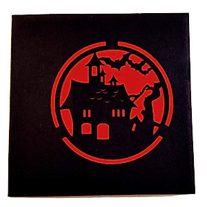 iGifts And Cards Trick or Treat Halloween 3D Pop Up Greeting Card - Cute Jack-O-Lantern, Pumpkin, Happy Birthday Gift, Haunted Mansion Hitchhiking Ghosts, Spooky Witch, Scary Owl, Chilling Cementery