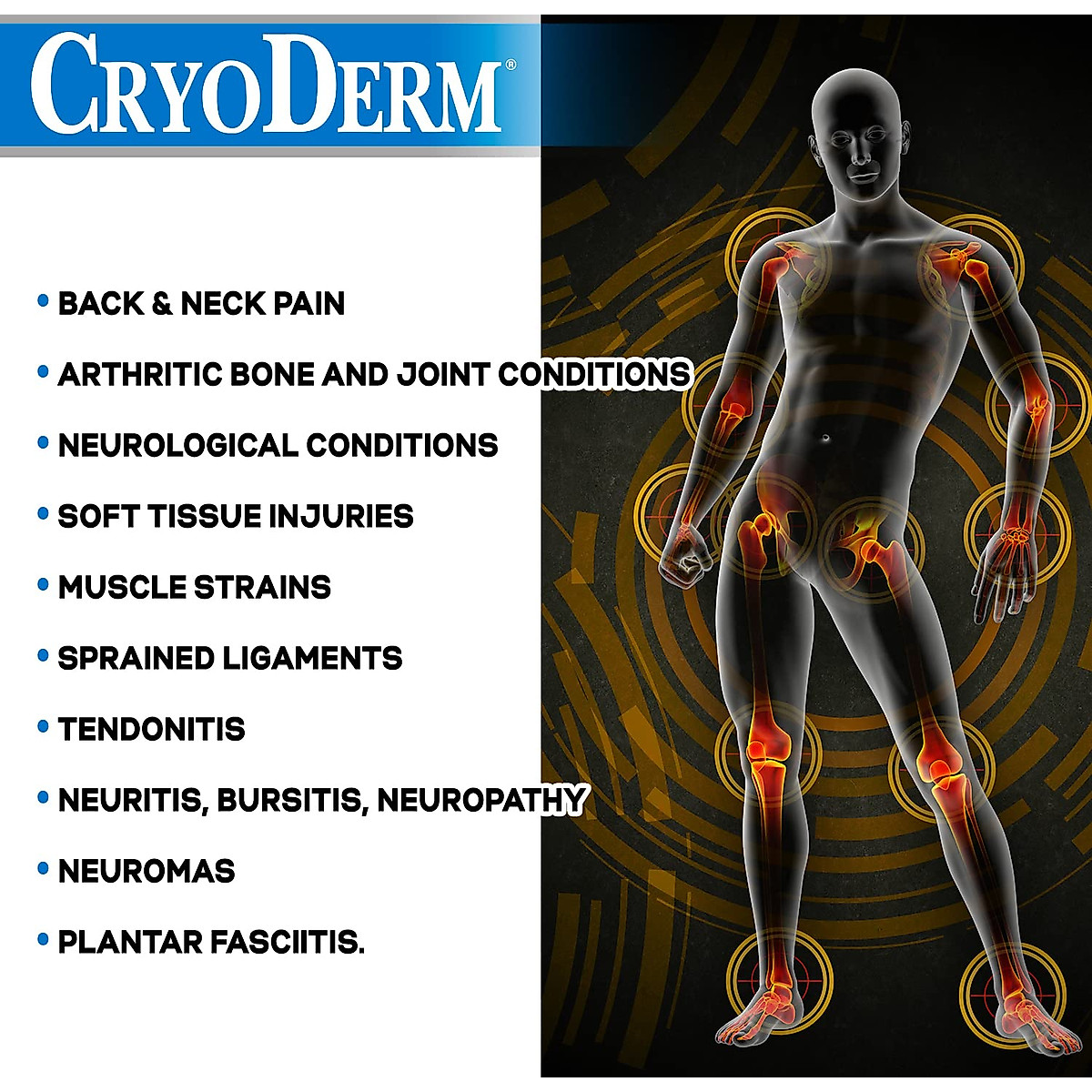 Cryoderm Gel Pump Bottle, 16 Ounce