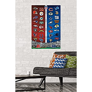Trends International NFL League - Logos 22 Wall Poster, 22.375" x 34", Unframed Version